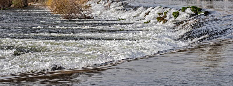 Abundant Flow of Water in the River after the Rains Stock Photo - Image ...