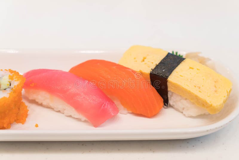 Aburi nigiri set stock photo. Image of healthy, dish - 91149602