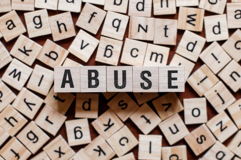 Abuse word concept stock photo. Image of alcohol, despair - 144532162