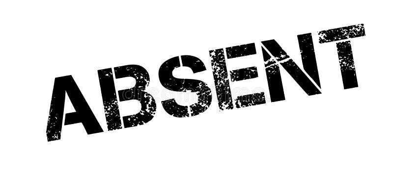 Abwesend stock abbildung. Illustration von getrennt, unsichtbar - 6762998