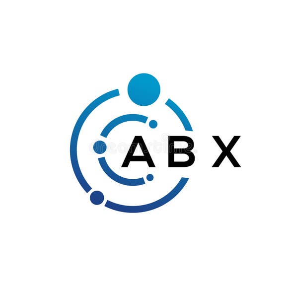 ABX Letter Logo Design on Black Background. ABX Creative Initials ...