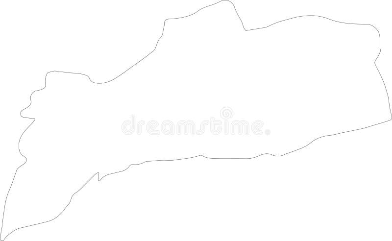 Abyan Yemen outline map stock illustration. Illustration of abyan ...