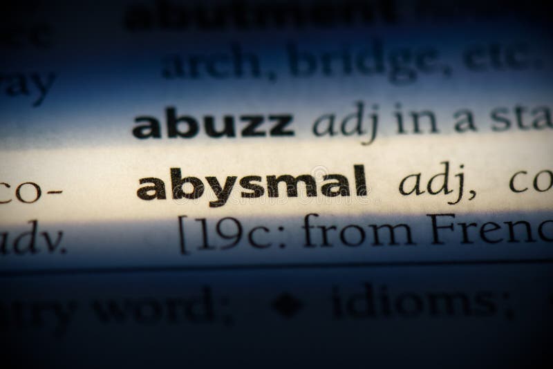 Abysmal stock photo. Image of focus, etymology, learn - 161577690