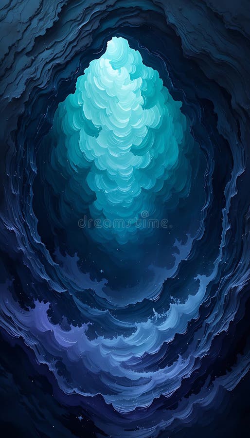 Abyssal Blue Euphony stock illustration. Illustration of earth - 357191979