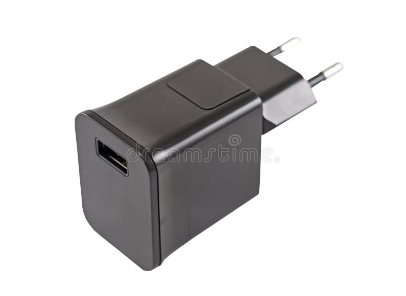AC Adapter for Charging the Phone Stock Image - Image of adapter, phone ...