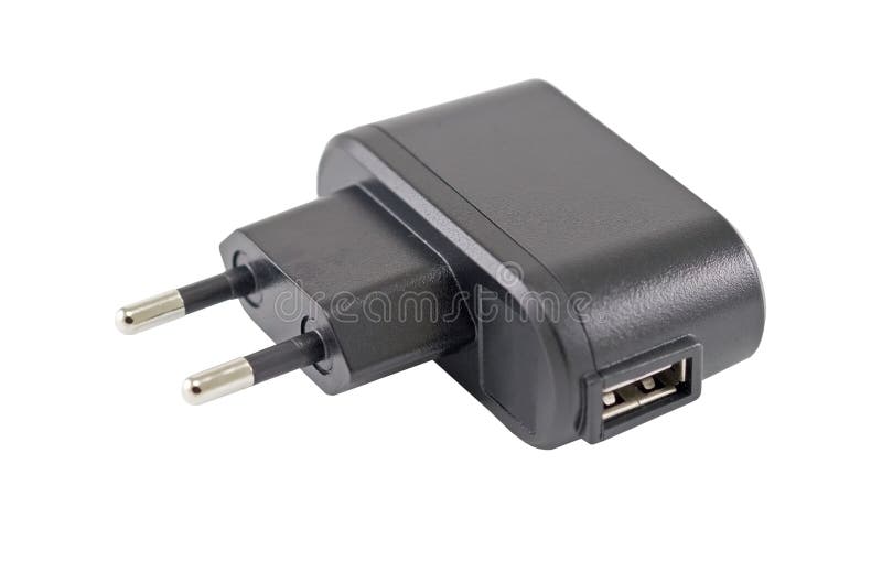 AC Adapter for Charging the Phone Stock Photo - Image of battery ...