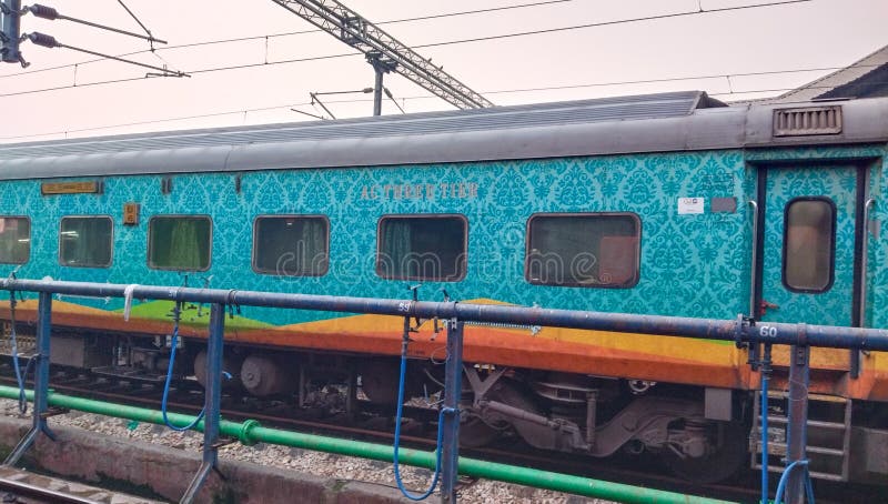 Ac Biggie of Indian Railway. the Indian Railways Train on Running on ...