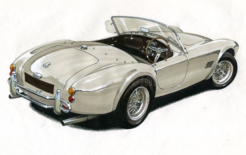 AC Cobra 427 sports car editorial stock photo. Illustration of classic ...