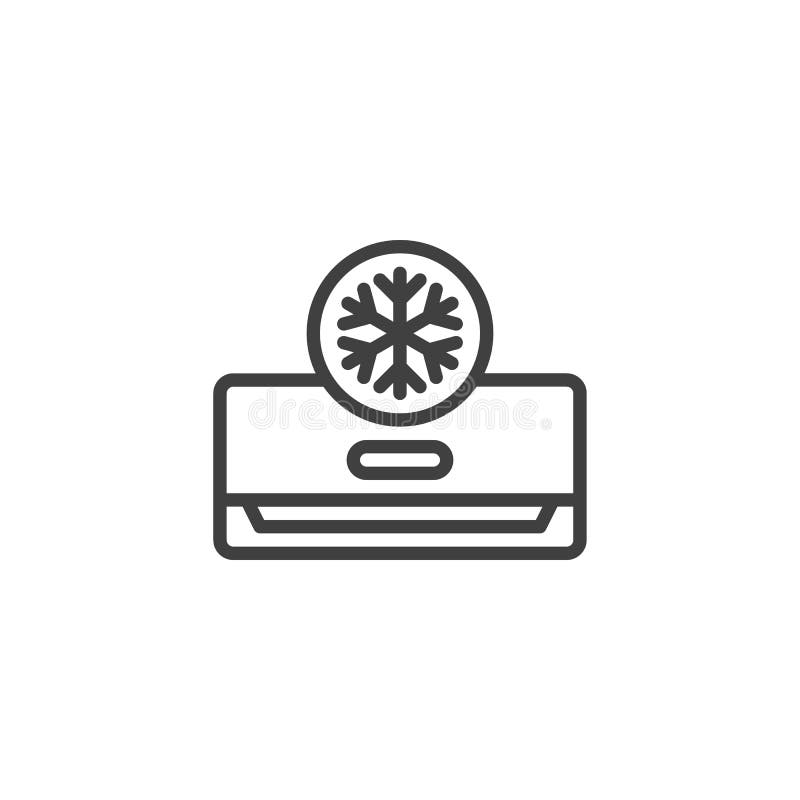 Air Conditioner Off Mode Vector Icon Stock Vector - Illustration of ...