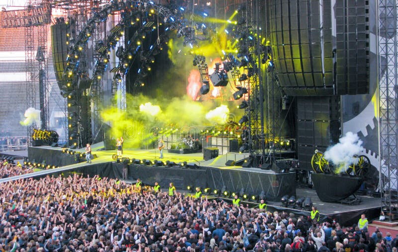 Large Crowd of People Watching Concert Stock Image - Image of ...