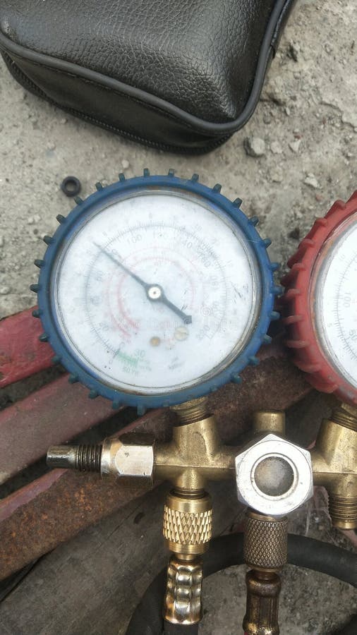 Ac Gas Gez Meter Good Condition Stock Photo - Image of meter, good ...