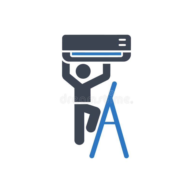 AC Installation Step icon stock vector. Illustration of icon - 372766794