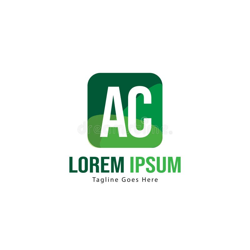 AC Letter Logo Design. Creative Modern AC Letters Icon Illustration ...