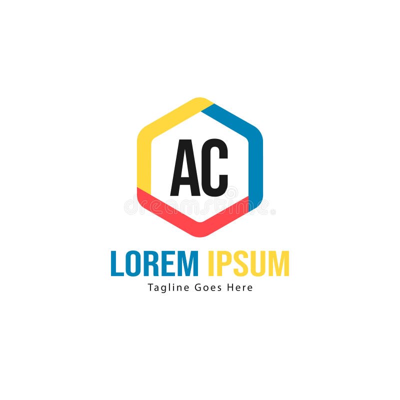 AC Letter Logo Design. Creative Modern AC Letters Icon Illustration ...