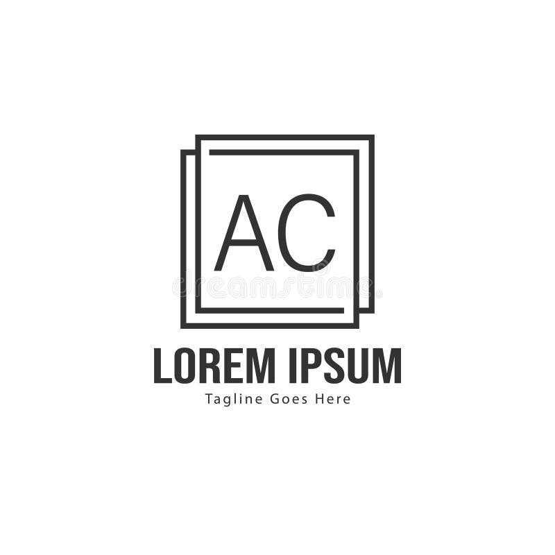 AC Letter Logo Design. Creative Modern AC Letters Icon Illustration ...