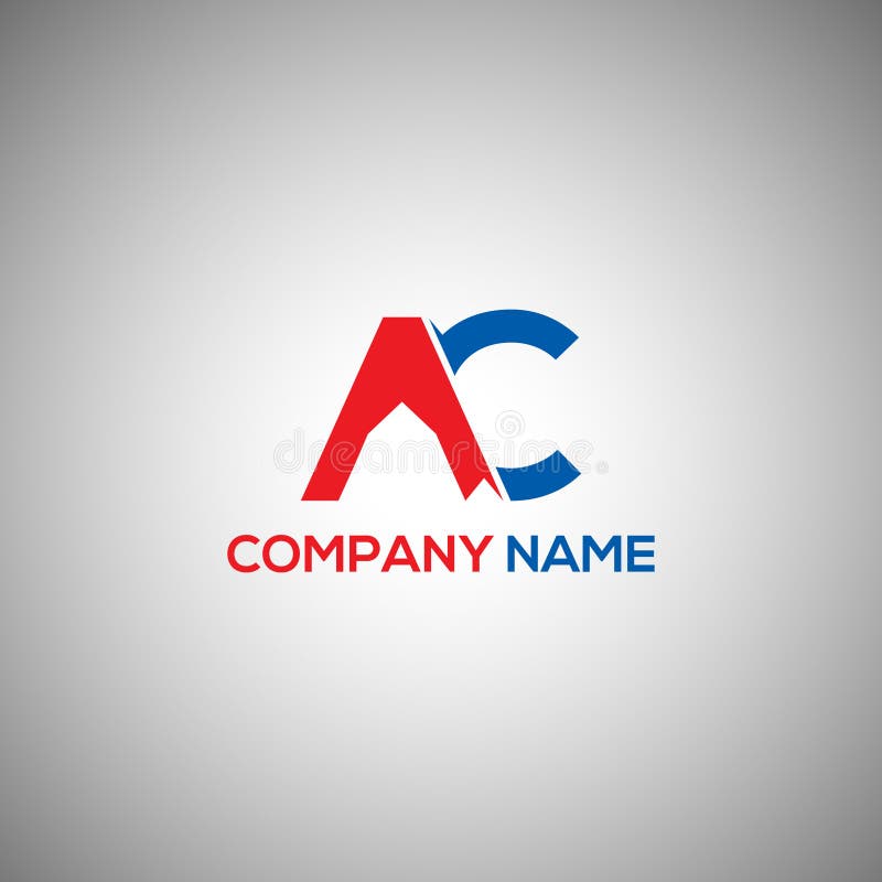 AC Letter Logo Design , AC FONT LOGO Stock Vector - Illustration of ...