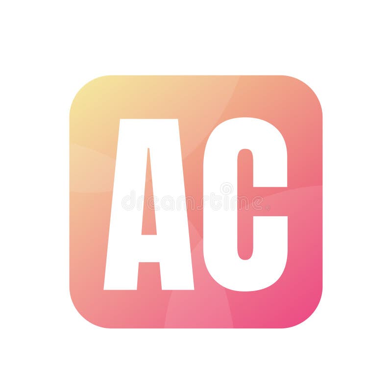 AC Letter Logo Design with Simple Style Stock Illustration ...