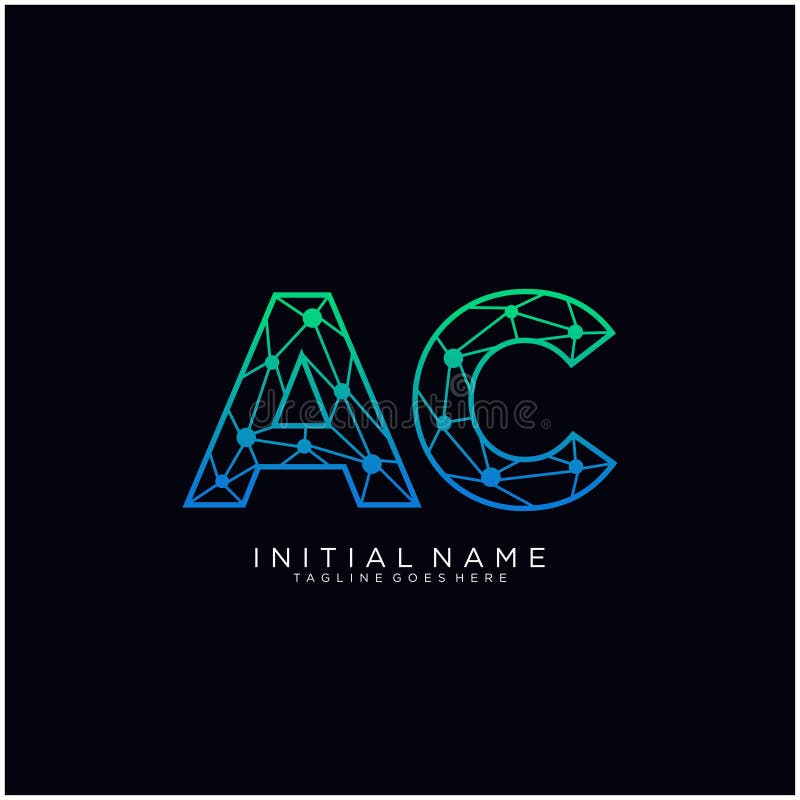AC Letter Logo Icon Design Template Elements Stock Vector ...