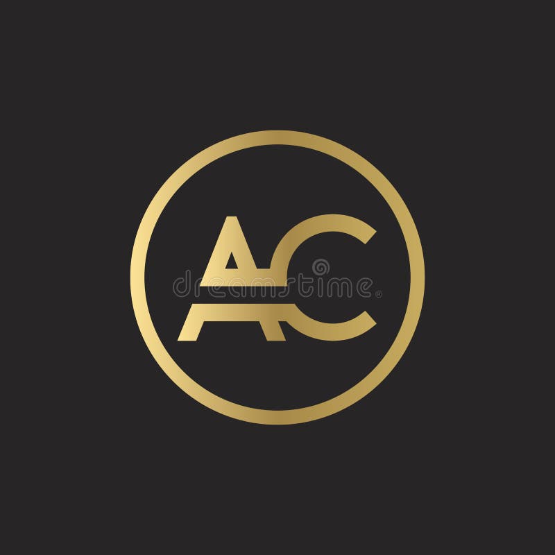 AC Logo Design Business Typography Vector Template. Creative Linked ...