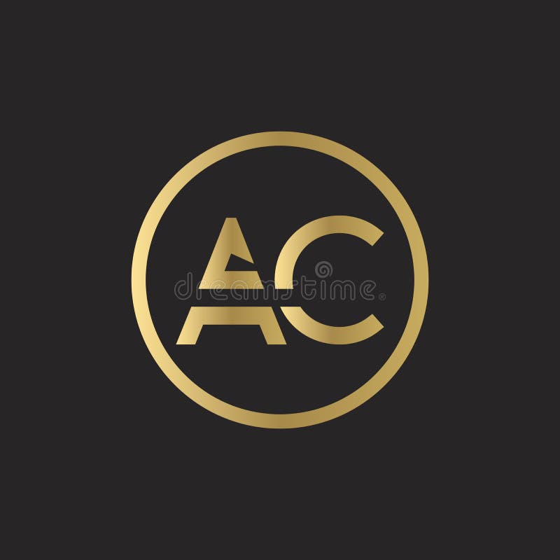 AC Logo Design Business Typography Vector Template. Creative Linked ...