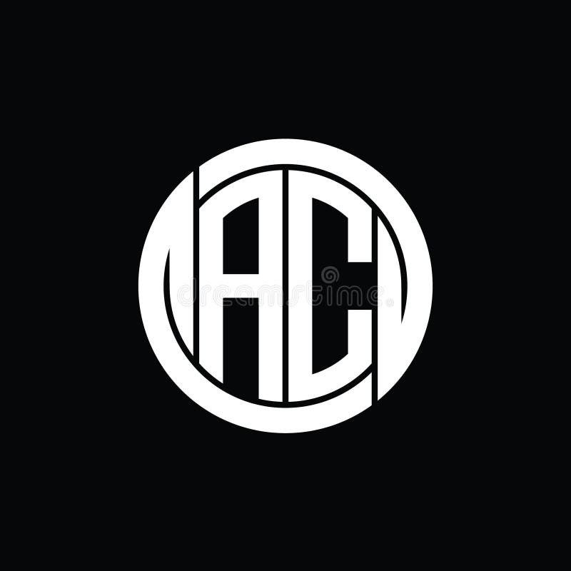 AC Logo Monogram Shield Inside Circle Shape Vector Images Design ...