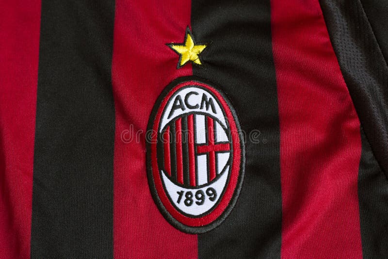 AC Milan emblem editorial photo. Image of milan, champion - 94200761