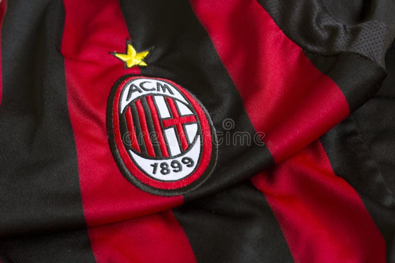 AC Milan emblem editorial image. Image of logo, football - 94200765