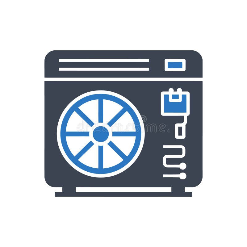AC Outdoor Unit icon stock vector. Illustration of symbol - 372766751