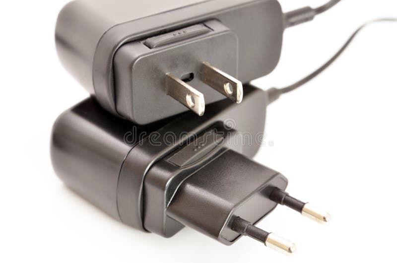 AC power adapter plug stock image. Image of cable, coupling - 27016715