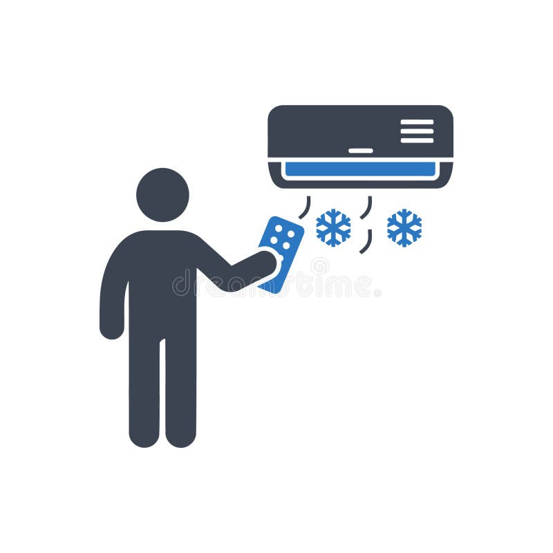 AC Remote Control icon stock vector. Illustration of comfort - 372766766