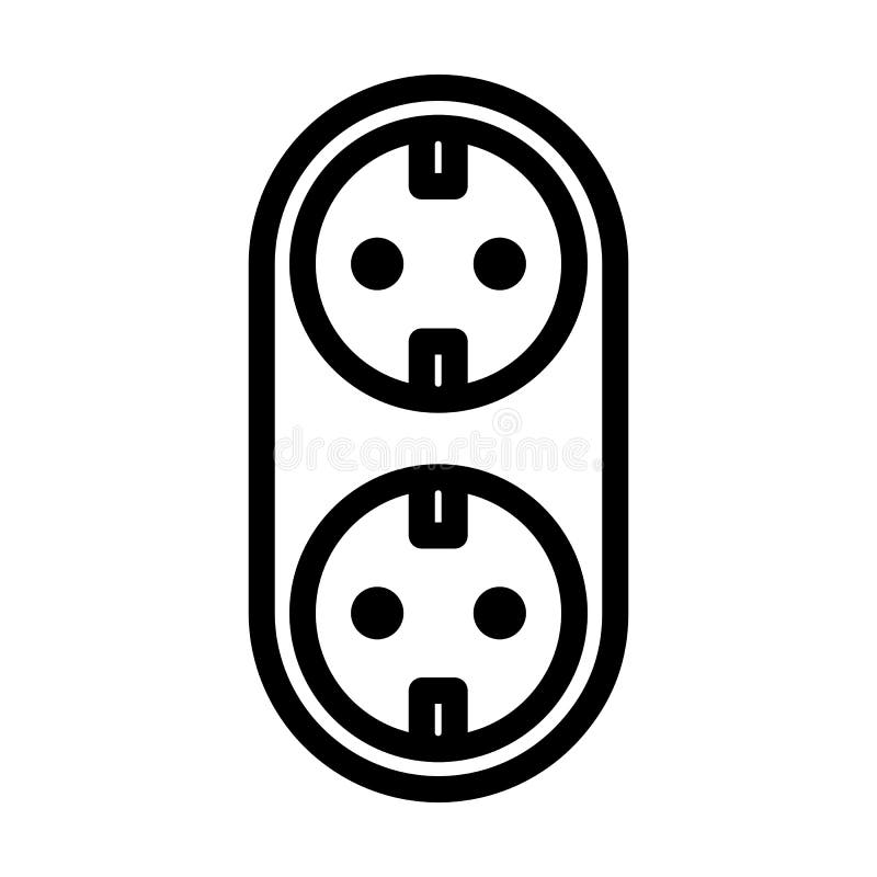 AC Splitter Icon stock vector. Illustration of connector - 220774739