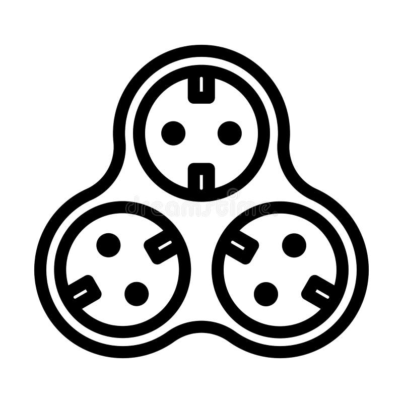 Ac-Splittersymbol vektor abbildung. Illustration von symbol - 220774736