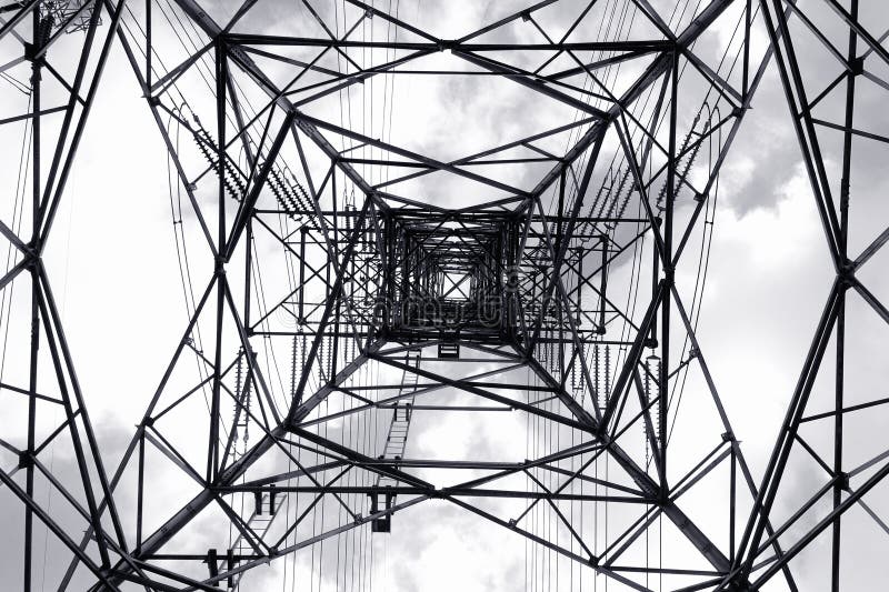 AC transmission tower stock photo. Image of current, hazard - 86699048