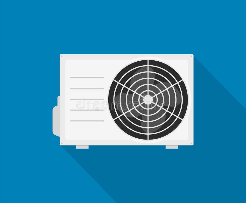 Airconditioner, Het Gespleten Pictogram Van De Systeemlijn, Vector ...