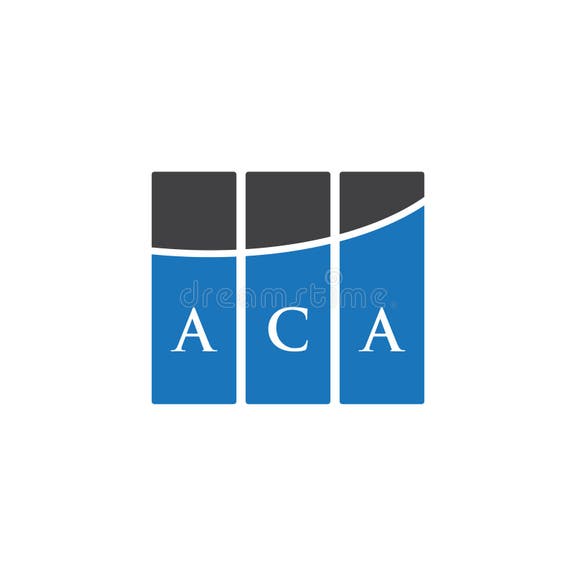 ACA Letter Logo Design on Black Background. ACA Creative Initials ...
