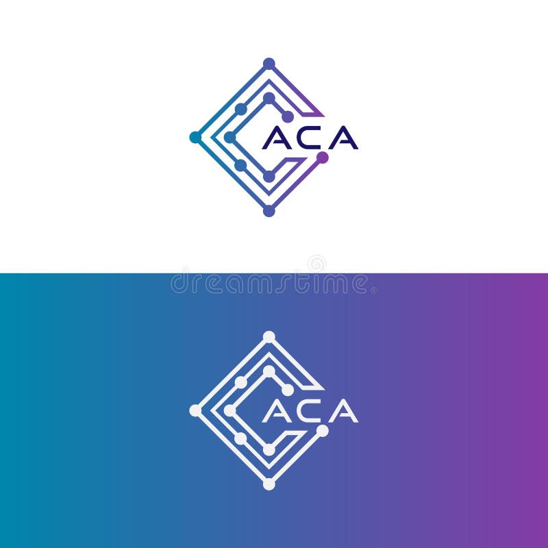 Aca Tech Initial Logo Design Icon for Technology, Digital, Tech ...