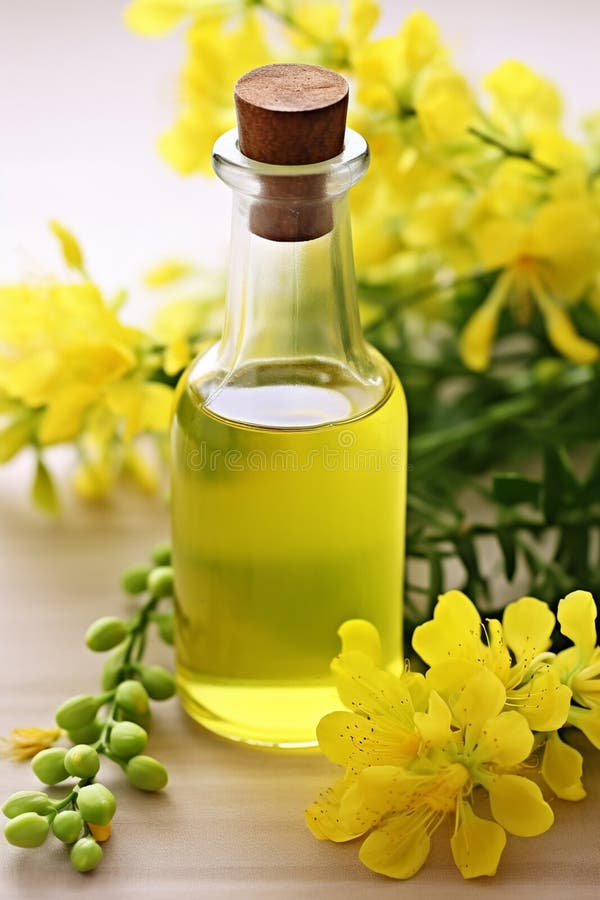 Acacia Essential Oil in a Glass Bottle Stock Photo - Image of medicine ...