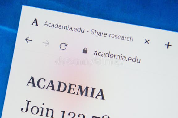 Academia.edu Web Site. Selective Focus. Editorial Stock Image - Image ...