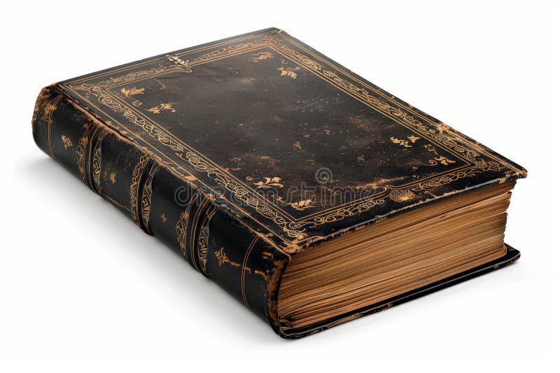 Academia Magic Book Leather Book for Mock Up Isolated on White ...