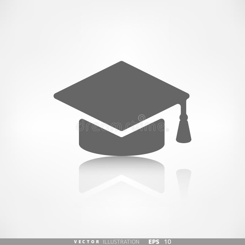 Academic Cap Icon. Study Cap Symbol Stock Vector - Illustration of ...