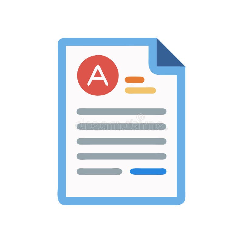 Academic Card Icon for Reports Stock Vector - Illustration of card ...