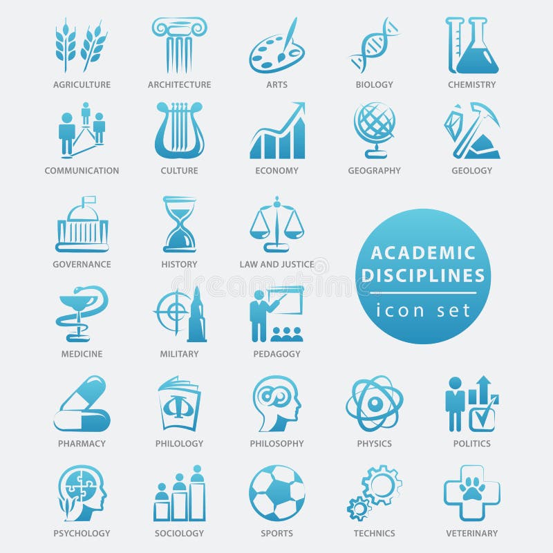 Academic disciplines icon stock vector. Illustration of philosophy ...
