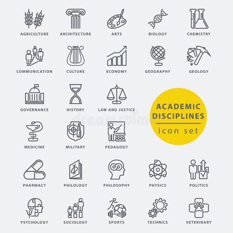 Academic disciplines icon stock vector. Illustration of culture - 71360184