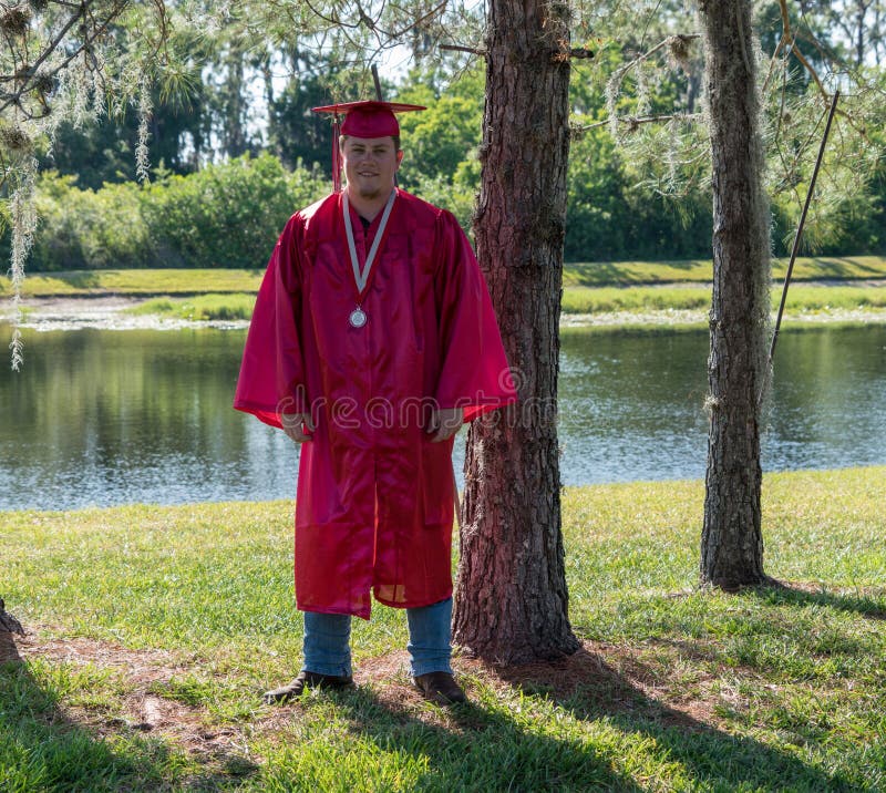 Academic Dress, Outerwear, Tree, Graduation Stock Photo - Image of ...