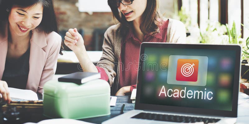 Academic E-Learning Education Online Application Concept Stock Photo ...