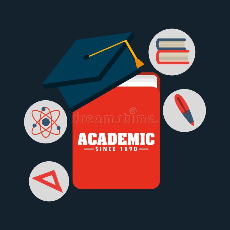 Academic education design stock illustration. Illustration of design ...