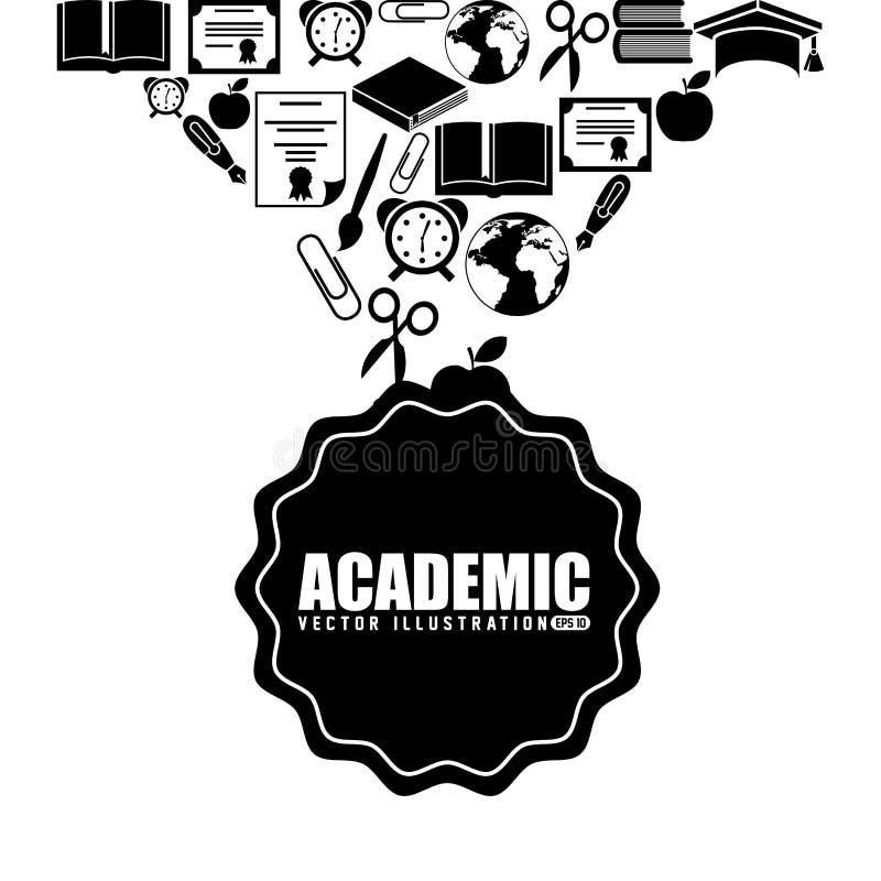 Academic education design stock illustration. Illustration of graphic ...