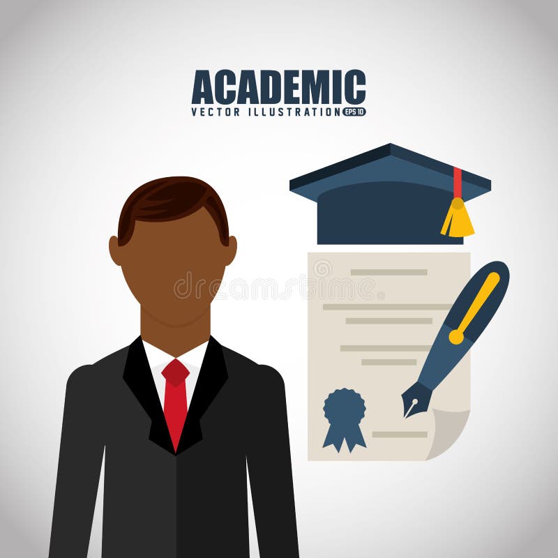 Academic education design stock illustration. Illustration of graphic ...
