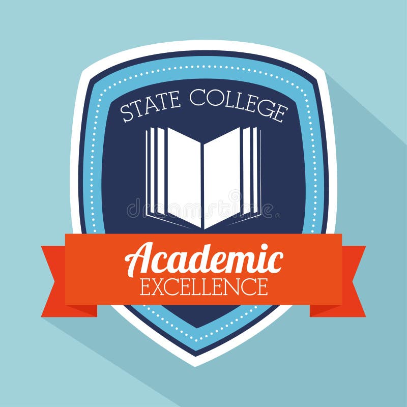 Academic education design. stock vector. Illustration of university ...