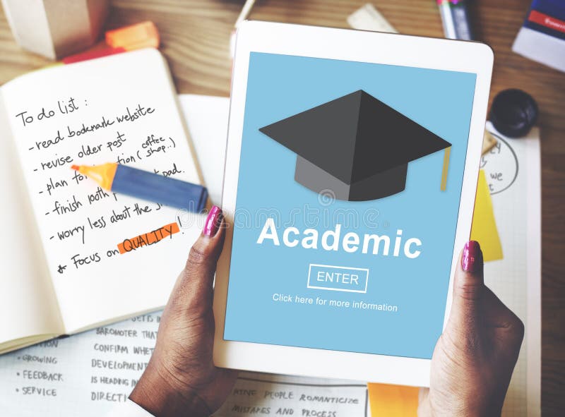 Education Graduate Study International Concept: Graduation Cap on Top ...